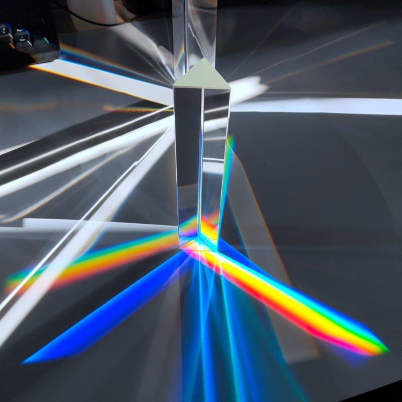25*25*80mm Triangular Prism – Optical Science Experiment Tool, Seven-C ...