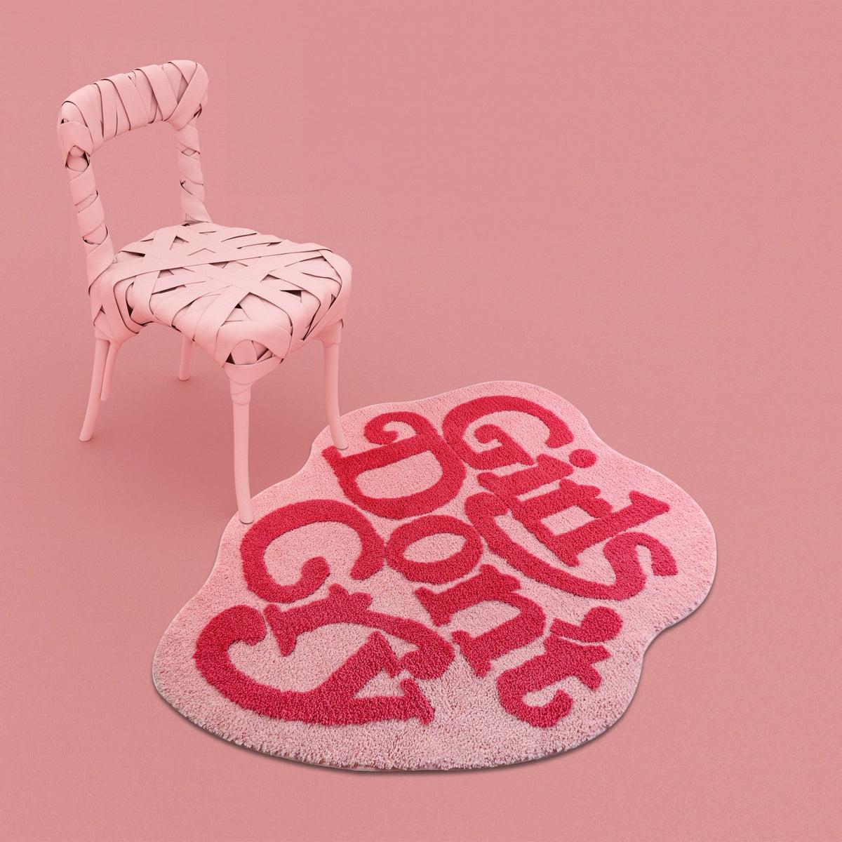 Girls Dont Cry Edgy Faux Wool Tufted Rug – DormVibes