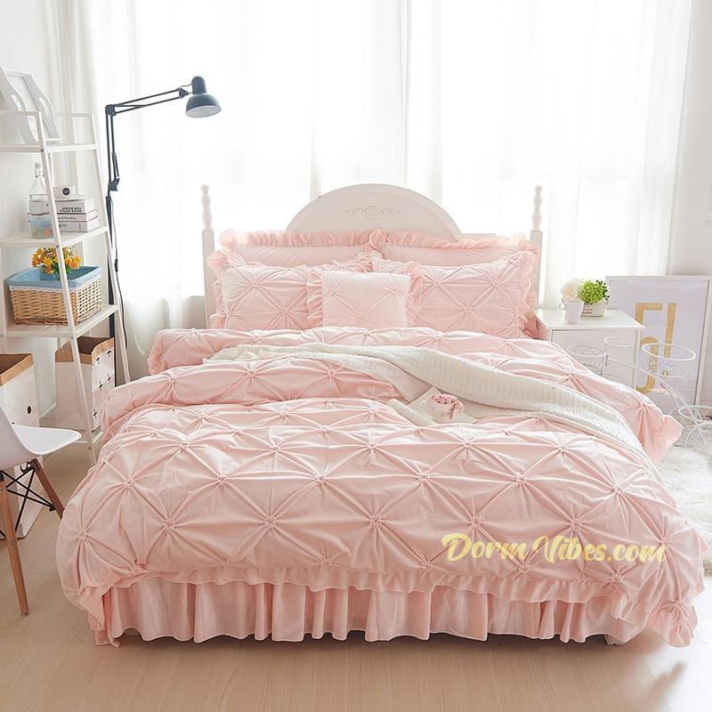 Super Soft Ruffled Bed Set – DormVibes